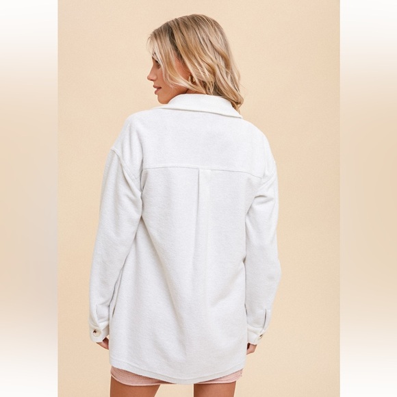 Hem & Thread | Jackets & Coats | 27 Womens Shacket Shirt Jacket Brushed ...